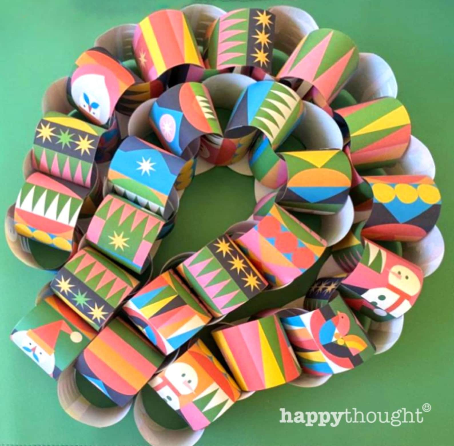 Chunky Paper Chain Garland: DIY Paper Craft (digital PDF Download) - Etsy