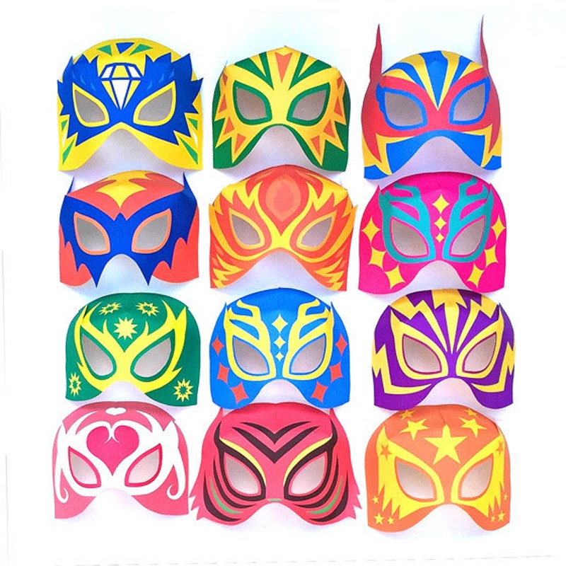 Luchador Party Mask - Etsy