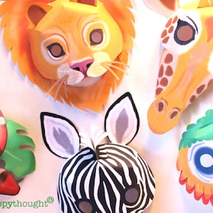 Parrot Mask Template DIY No Sew Mask Pattern. Instantly Make a Parrot ...