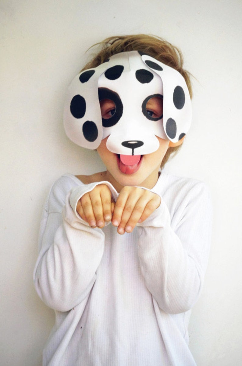 Dog Mask Template DIY No Sew Mask Pattern. Instantly Make a - Etsy