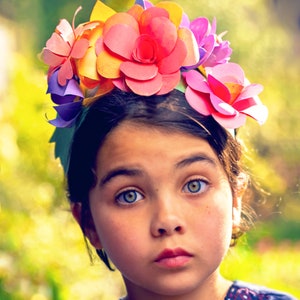 Paper Flower Crown Craft Kit. Make a Paper Flower Crown Templates: Over ...