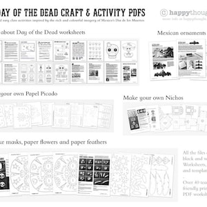 6 Day of the Dead Craft Activities. Learn About El Dia De Los Muertos ...