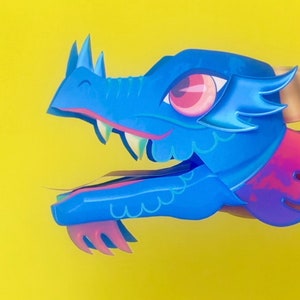 3 DIY Dragon Hand Puppet Craft Templates (PDF Download) - Etsy