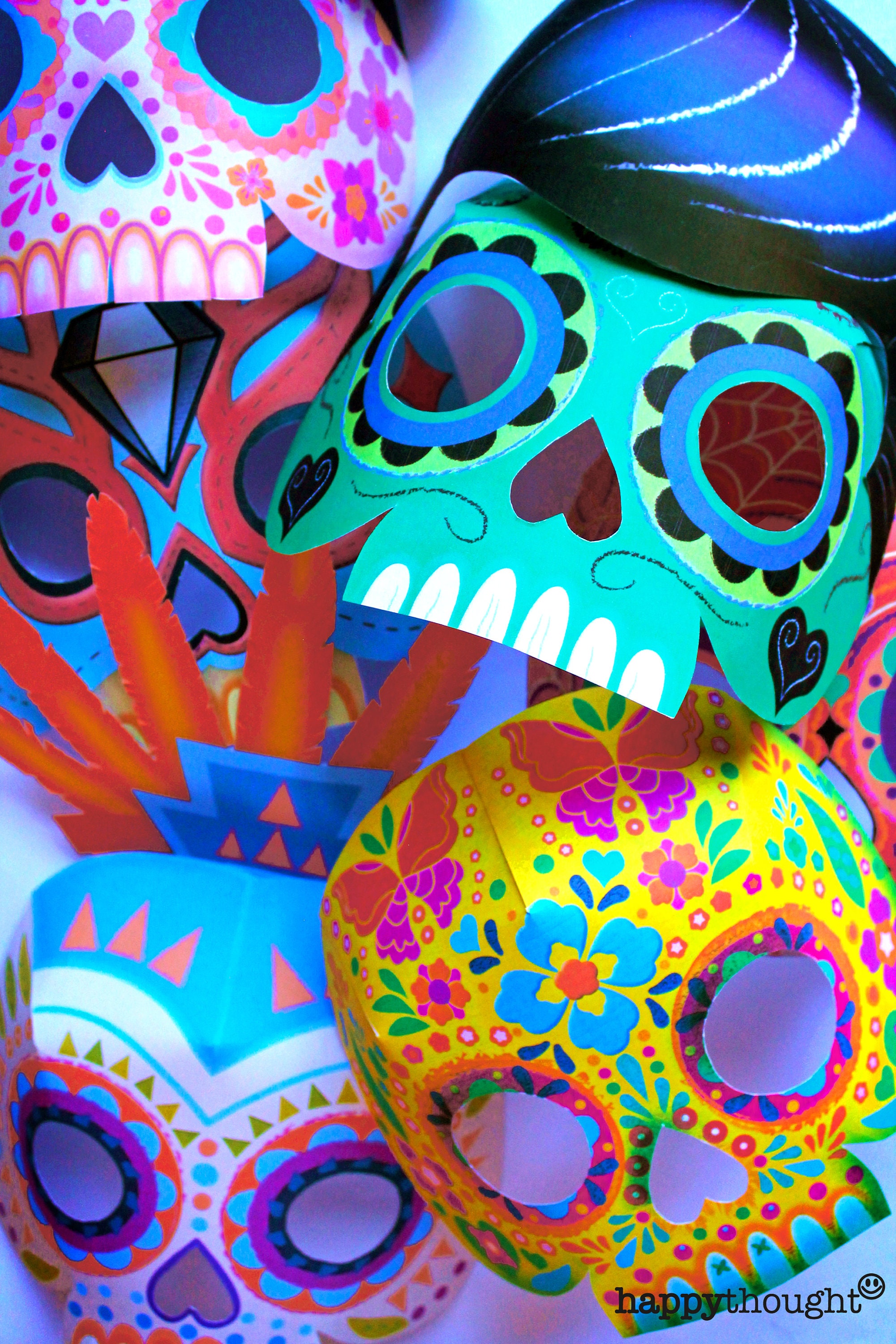 Sugar Skull Mask Pattern