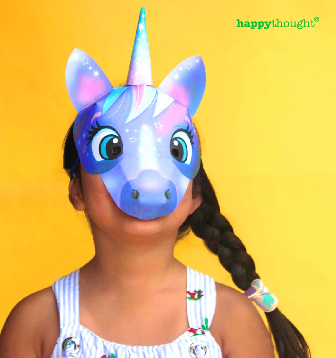 Printable Paper Unicorn Masks: 4 Bold Unicorn Mask Designs | Etsy