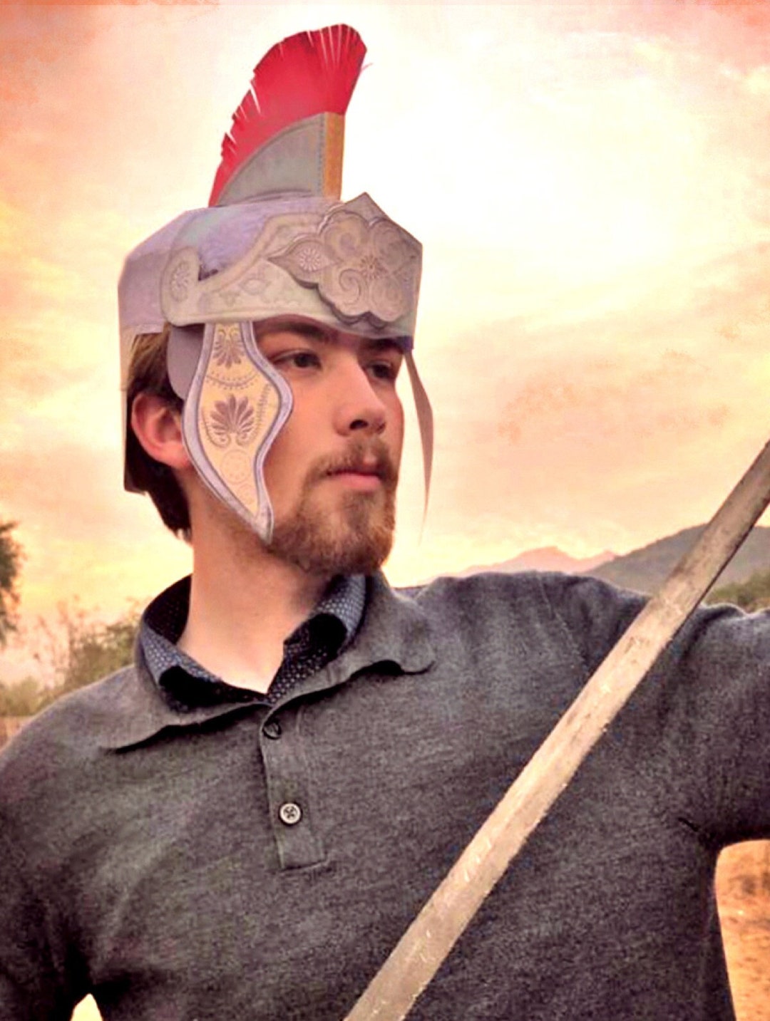 Roman Helmet template DIY no sew mask pattern. Instantly make - Etsy.de