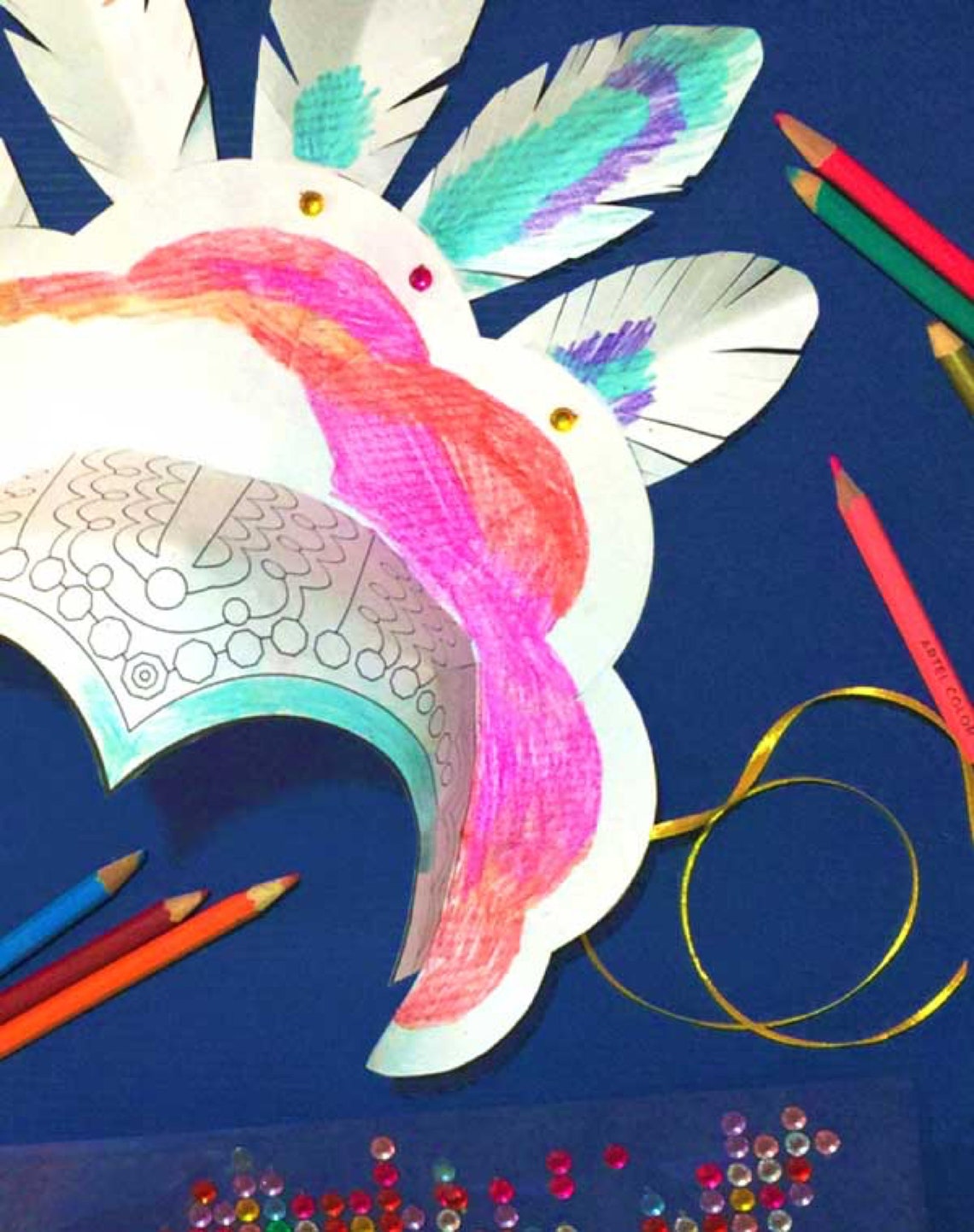 Printable Carnival Headpiece Templates – DIY Costume Masks (PDF) - Etsy