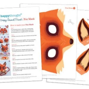 10 printable animal masks: Dog, Cat, Bear, Owl, Fox, Tiger, Deer ...