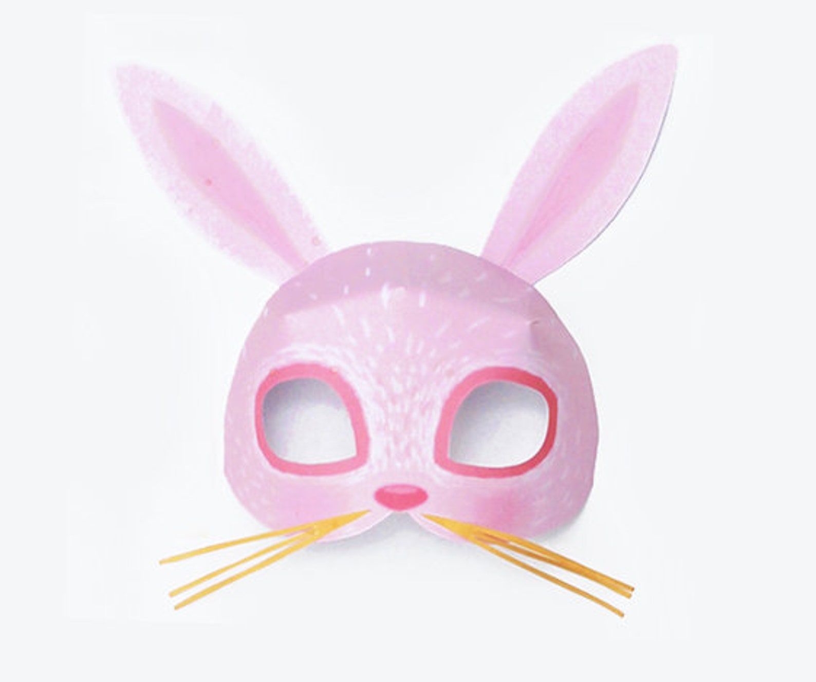 Rabbit Mask Template DIY No Sew Mask Pattern. Instantly Make - Etsy