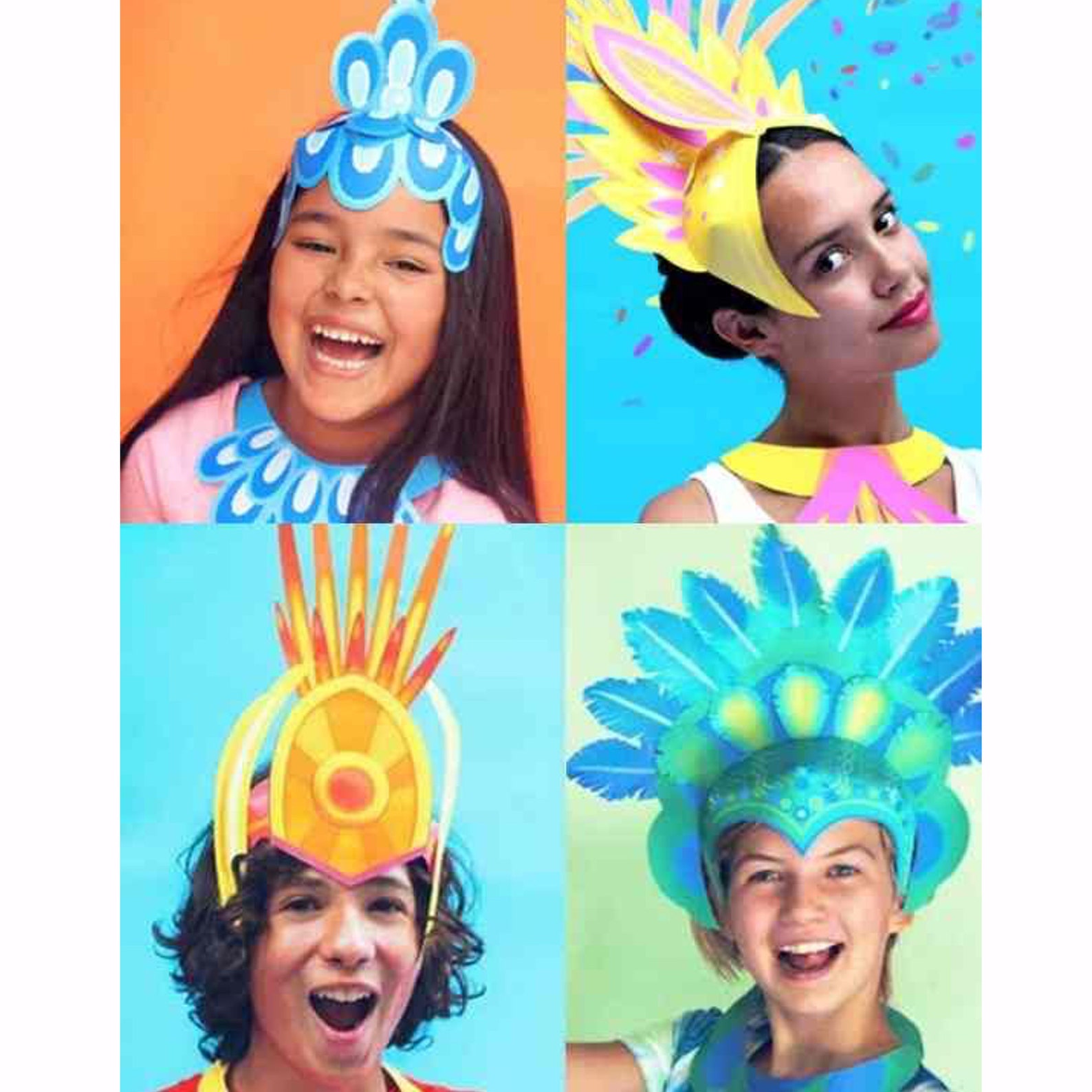 Printable Carnival Headpiece Templates – DIY Costume Masks (PDF) - Etsy