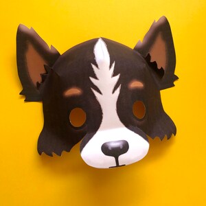 Puppy Dog Mask Templates DIY No Sew Mask Patterns. Instantly Make a ...