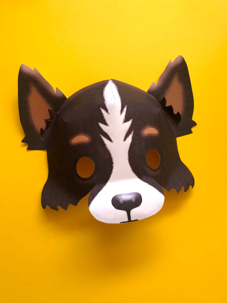 Puppy Dog Mask Templates DIY No Sew Mask Patterns. Instantly - Etsy