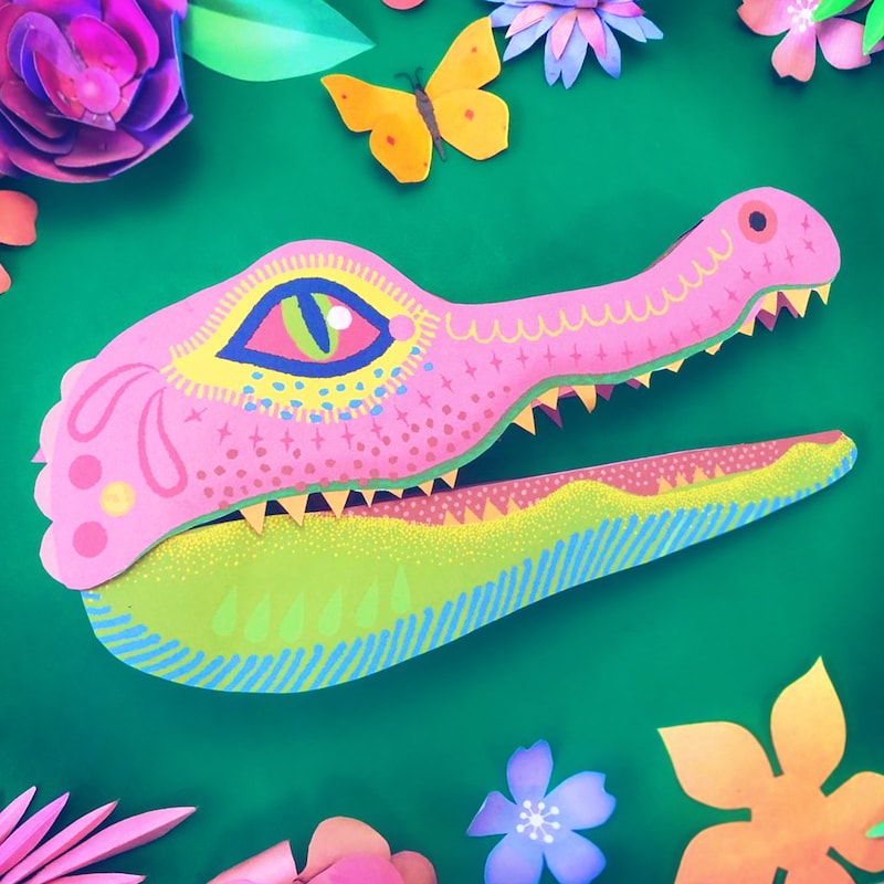 Crocodile Puppet - Etsy