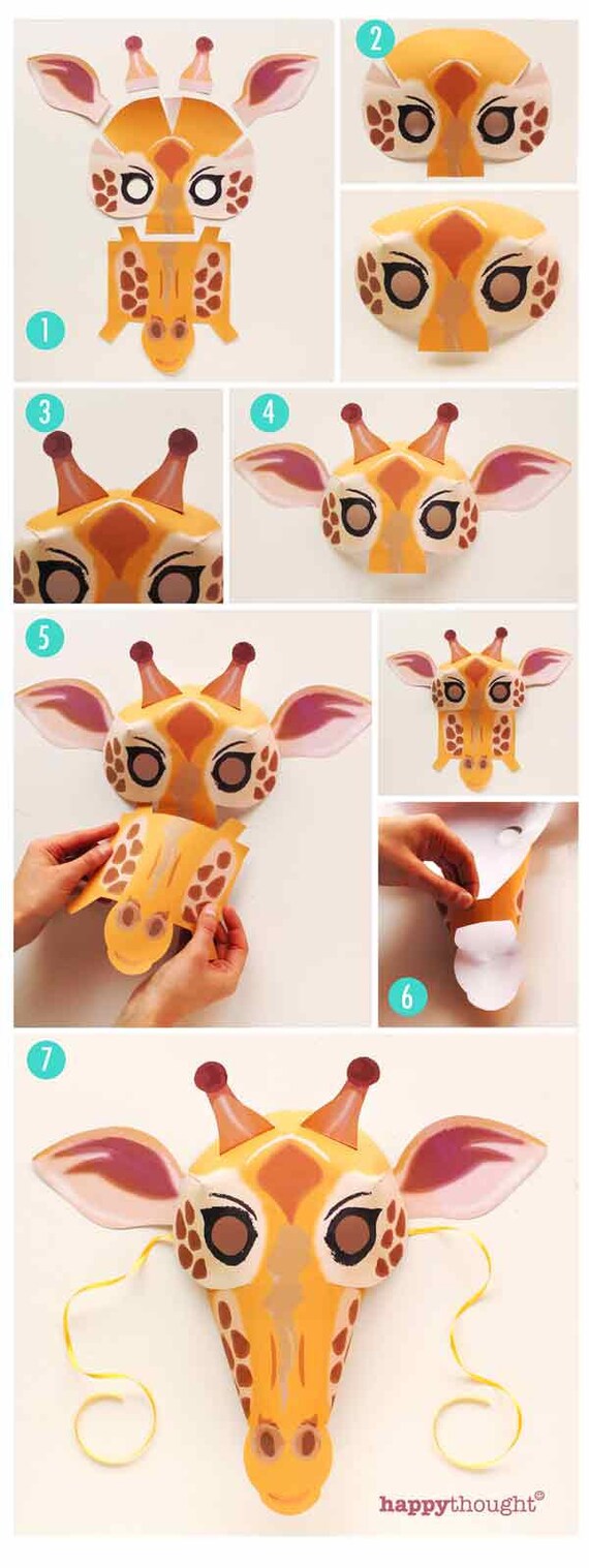 Giraffe Mask Printable