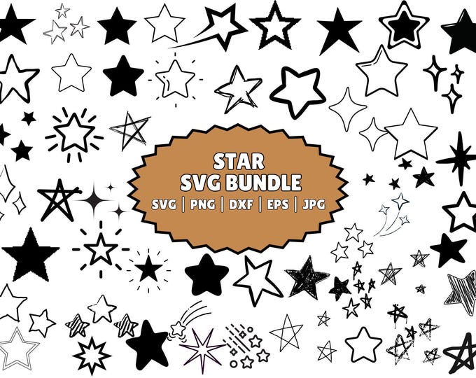 Sterne SVG Bundle, Sterne SVG, Weihnachten Sterne svg, SVG-Dateien für ...