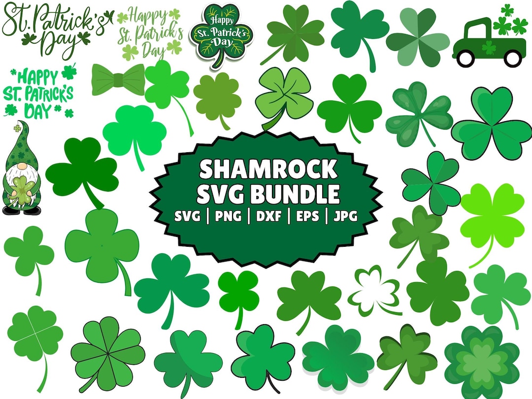 Shamrock Svg, Clover Svg, Lucky Clover Svg, St Patricks Day Svg, Irish ...