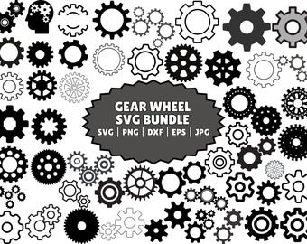 Gears SVG Bundle | Cogs and Gears Svg | Gears PNG | Gears Clipart ...