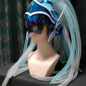LED Light-up Futuristic Hairpiece With Animated Glow and Visor LED ...
