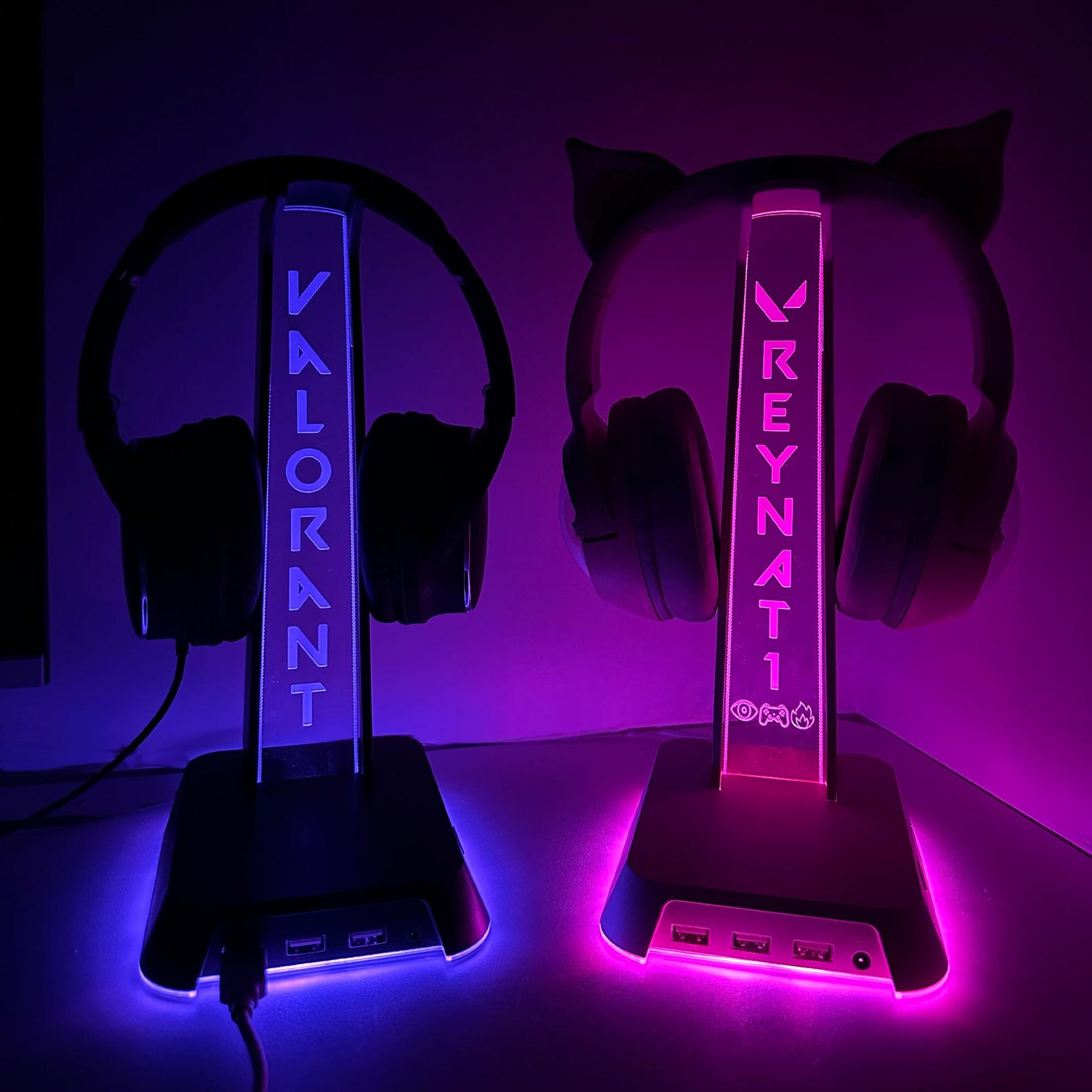 World of Warcraft Horde Personalized Headphone Stand - Gamer Desk ...