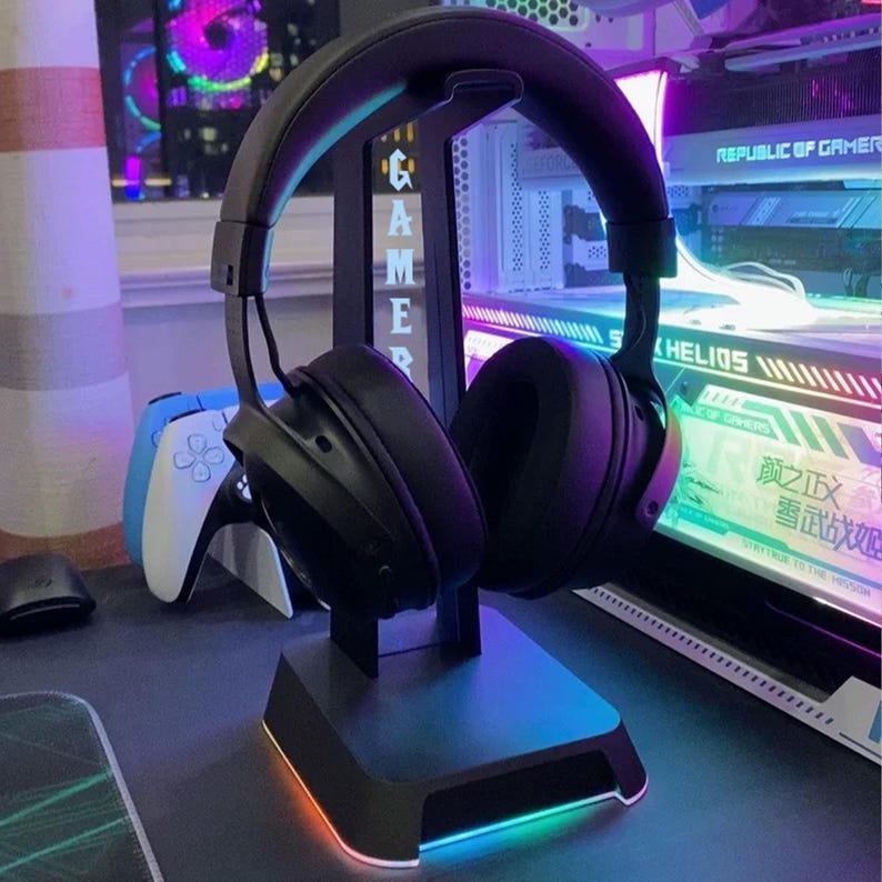 World of Warcraft Horde Personalized Headphone Stand - Gamer Desk ...