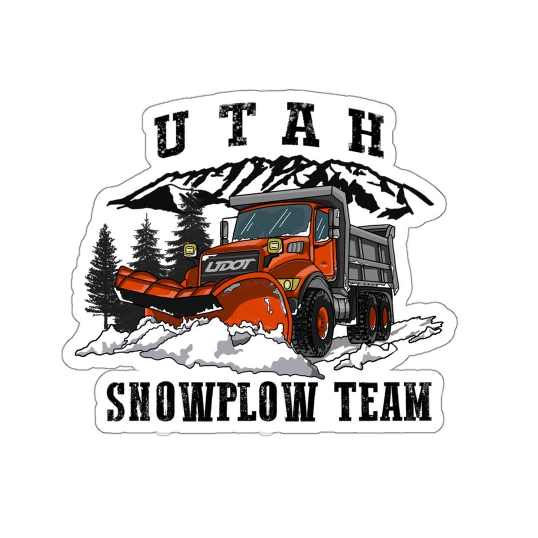 Sticker, Snow Plow UDOT Sticker White and Transparent Options, Cute ...