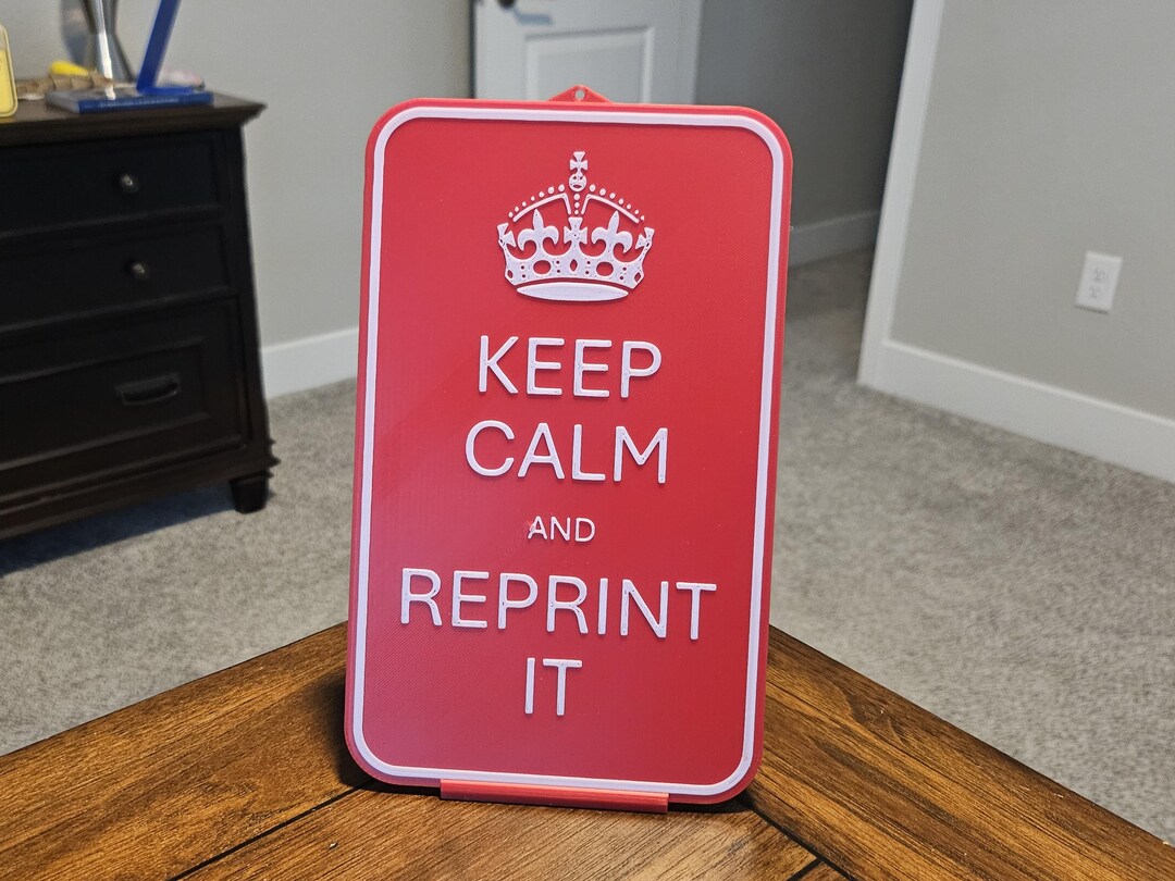 Funny 3D Printing Sign - Keep Calm - Etsy