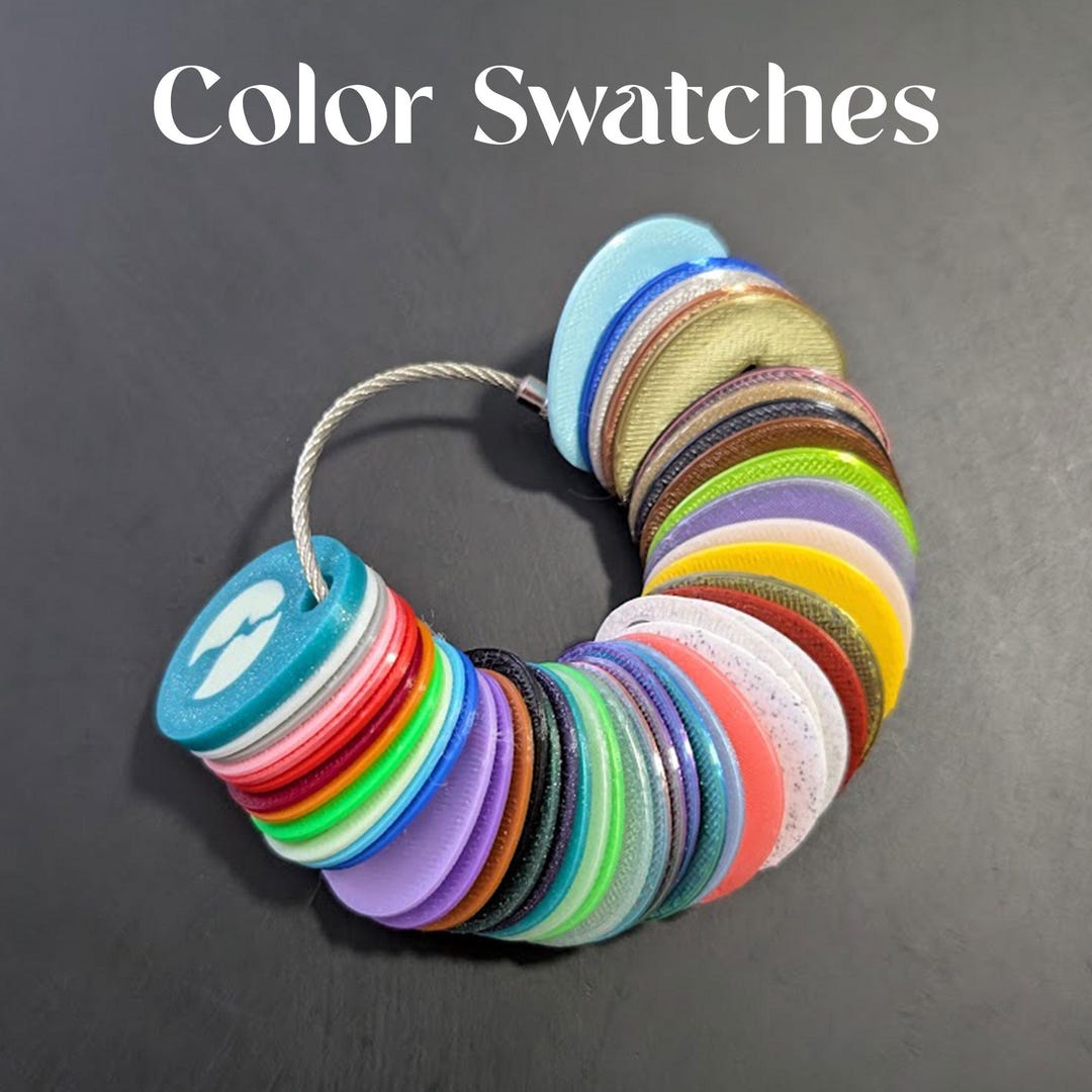 Color Swatches: 45 Colors on Key Ring - Etsy