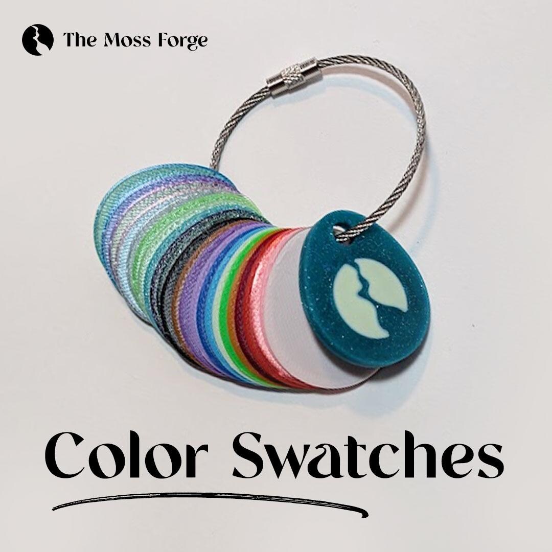 The Moss Forge Color Swatches: 45 Colors on Key Ring - Etsy