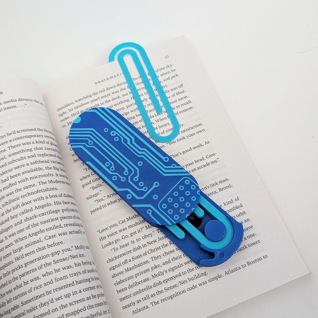 Cyberpunk Circuit Board Bookmark Set - Blue (8 Bookmarks Included) (3D ...