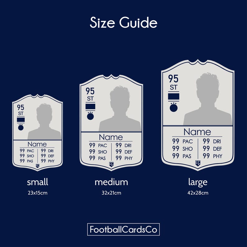 Personalized FIFA Card 20 Card Background Football Gift EAFC 24 ...