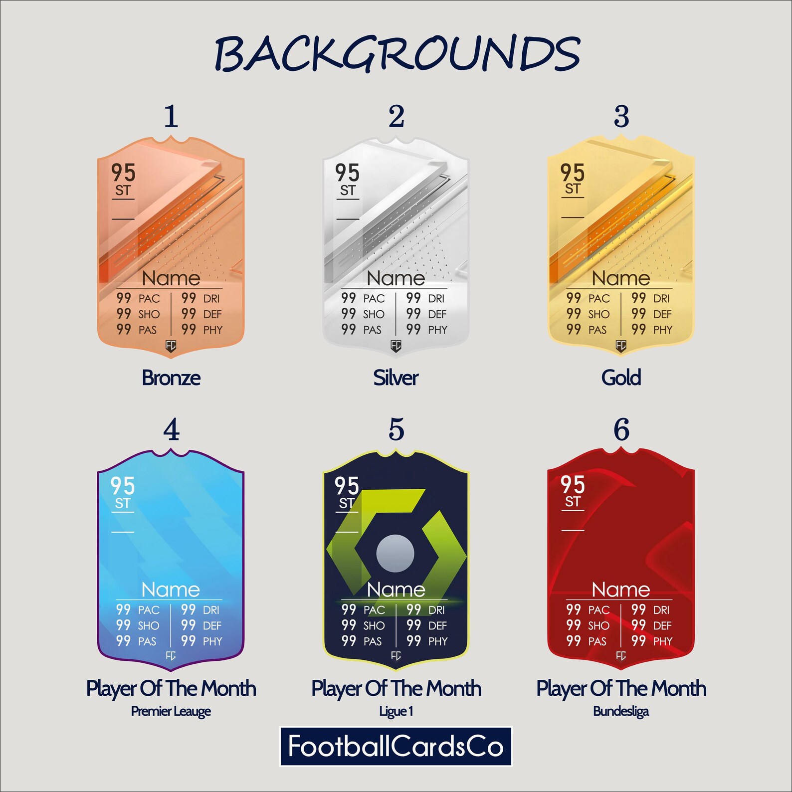 Personalized FIFA Card 20 Card Background Football Gift EAFC 24 ...