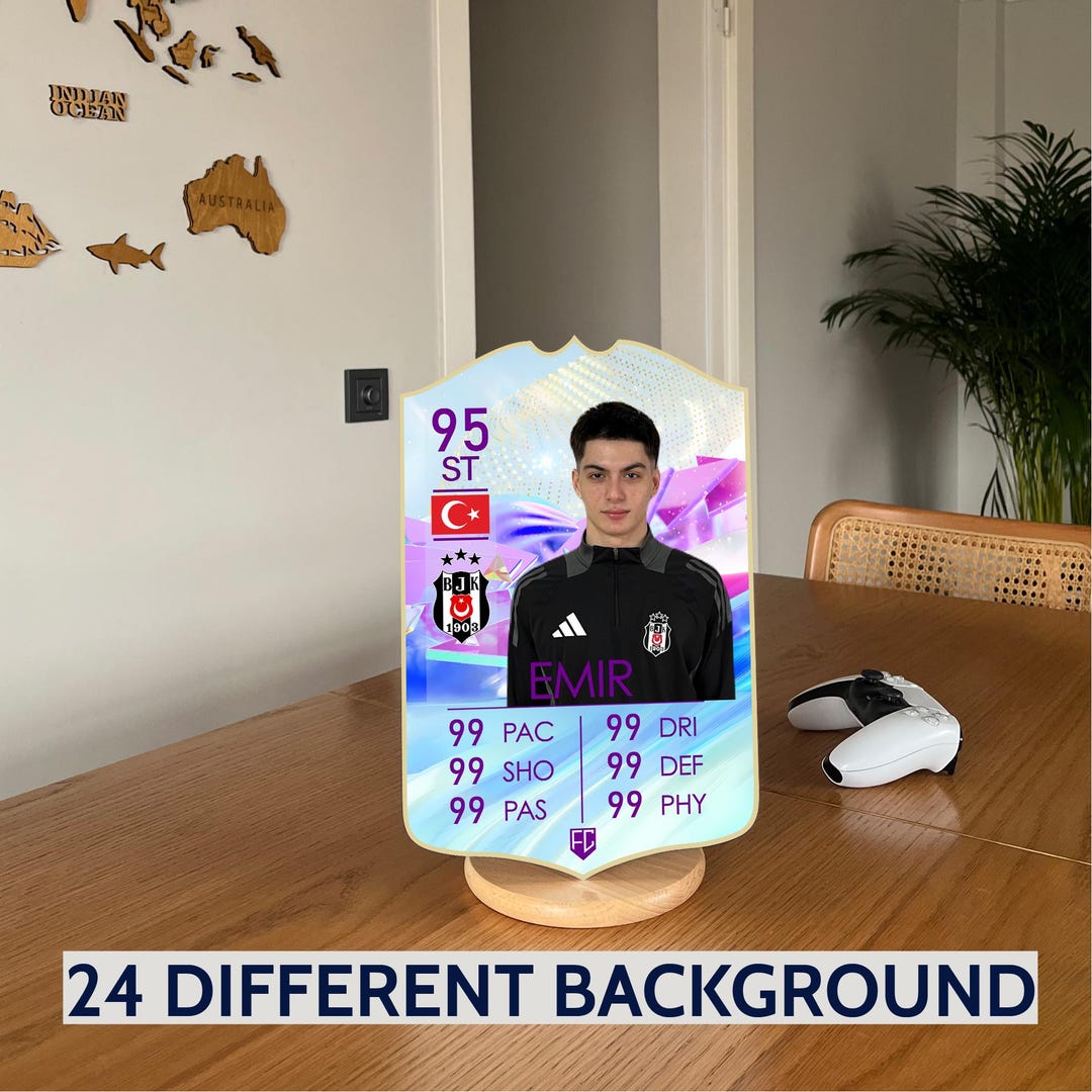 Personalized FIFA Card 20 Card Backgrounds Football Gift EAFC 24 ...