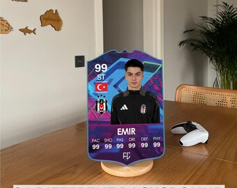 Personalized FIFA Card 20 Card Background Football Gift EAFC 24 ...