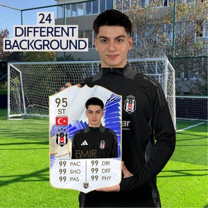 Personalized FIFA Card 20 Card Background Football Gift EAFC 24 ...