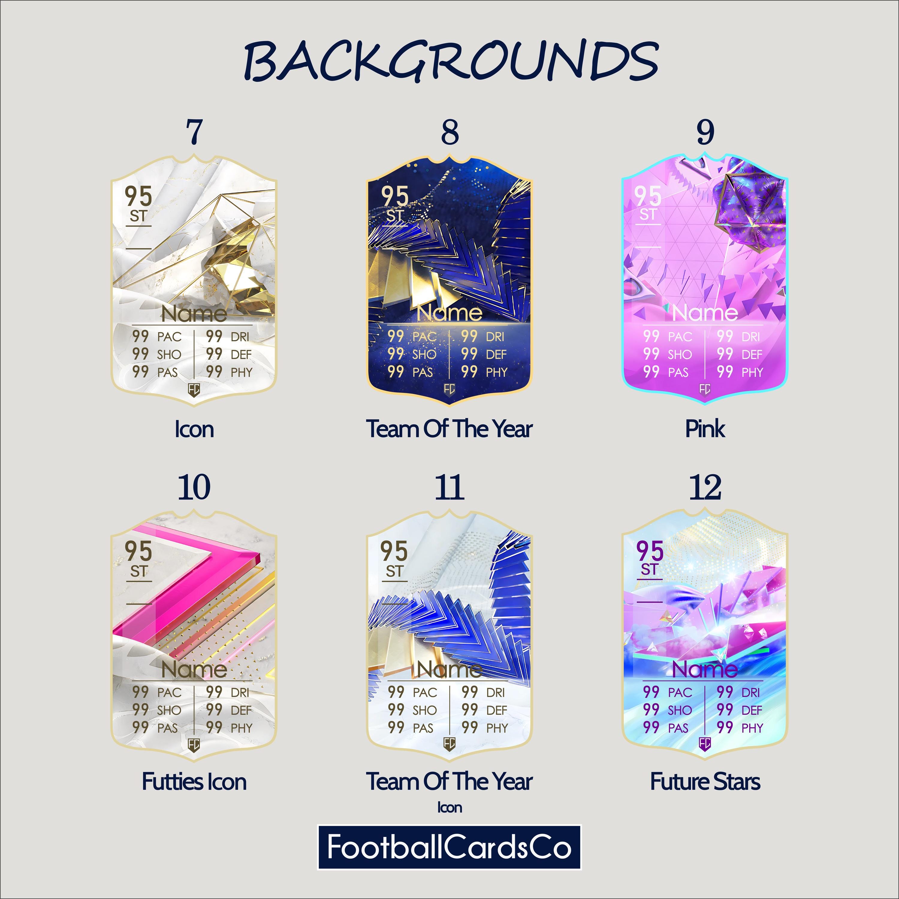 Personalized FIFA Card 20 Card Background Football Gift EAFC 24 ...
