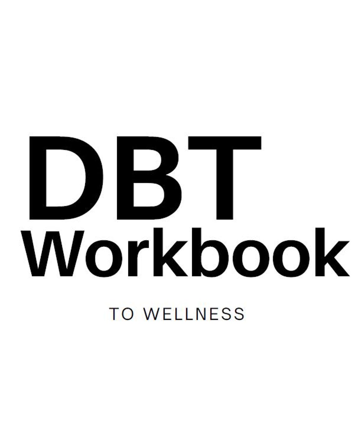 DBT Therapy Book, Workbook, Self-help Worksheets, Dialectical Behavior ...