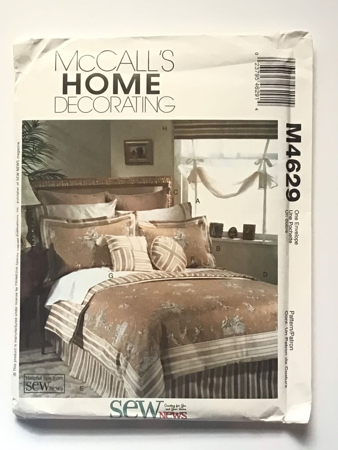 Bedroom Pattern by Mccall’s Home Decorating M4629 - Etsy