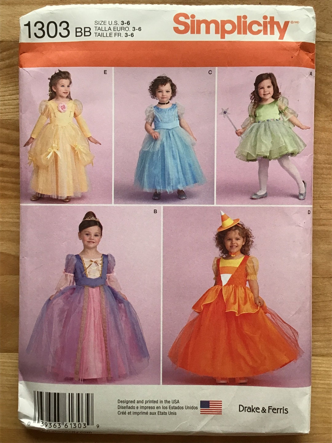 Toddlers' and Child's Costumes Pattern by Simplicity 1303 - Etsy