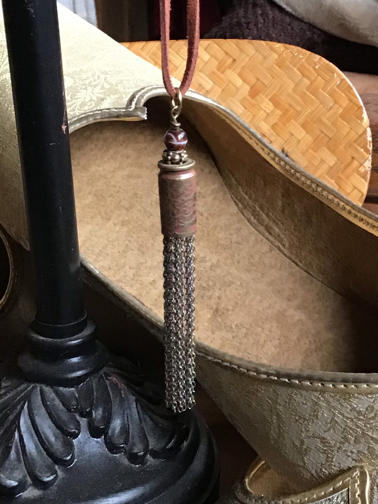 Etched Bullet Casing Pendant With Chain - Etsy