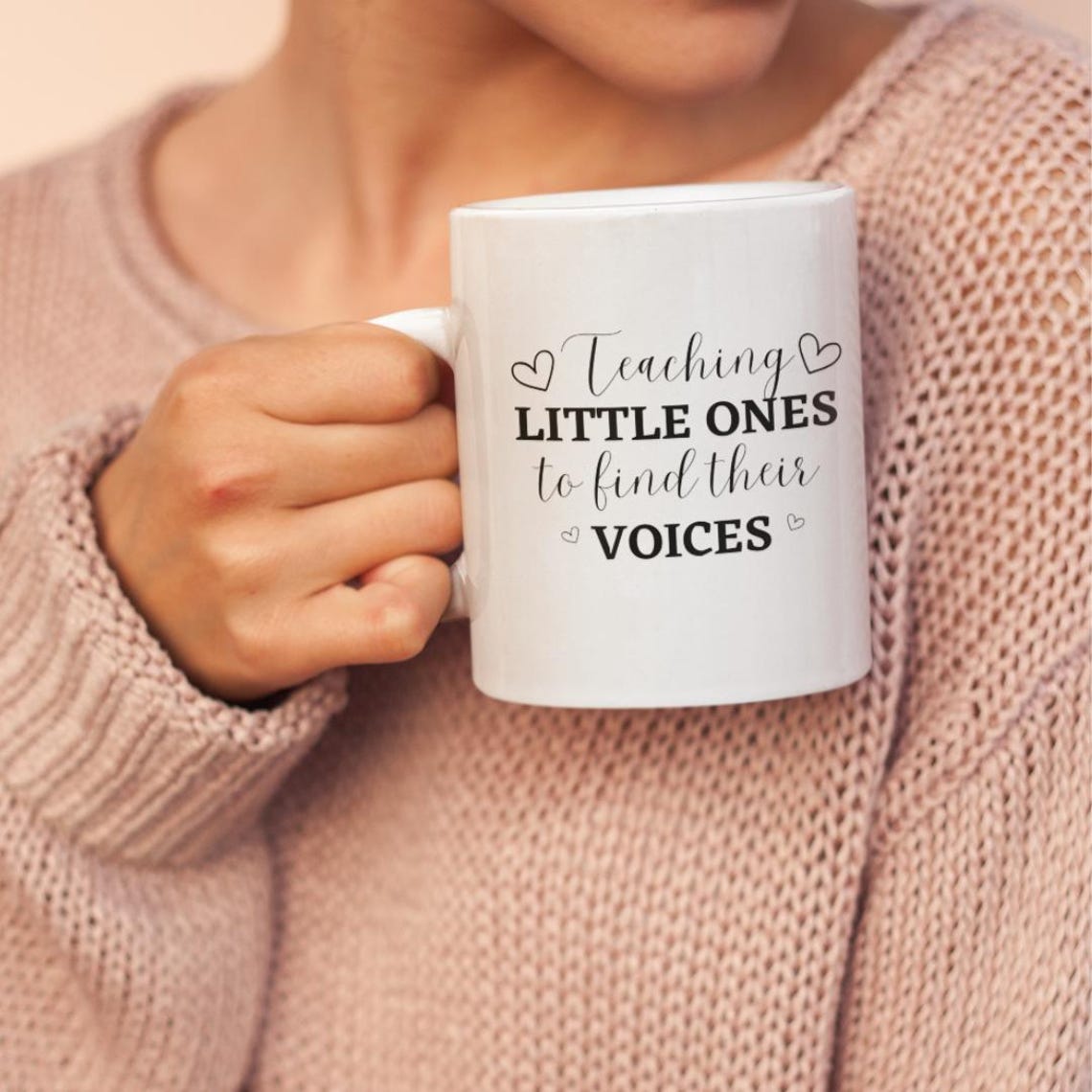 Speech Therapy Mug, Teaching Little Ones to Find Voice Gift, SLP Mug ...