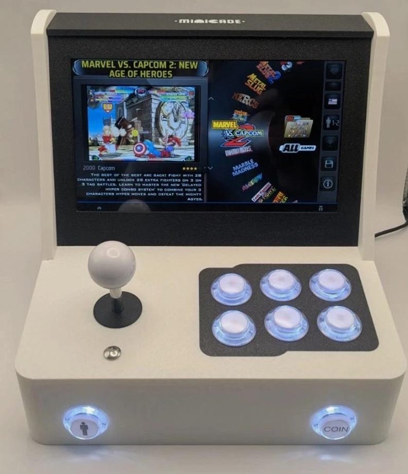 Minicade Arcade - Custom Built Mini Bar Top Arcade. White and Galaxy ...