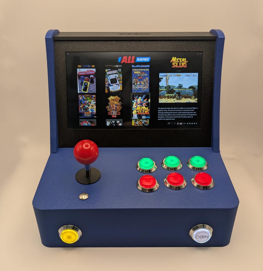 Minicade Arcade - Custom Built Mini Bar Top Arcade. Blue. - Etsy