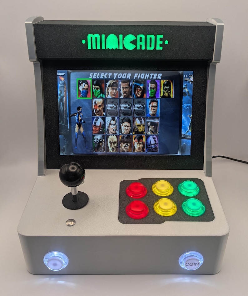Minicade 2 Arcade - Custom Built Mini Bar Top Arcade. Silver and Galaxy ...