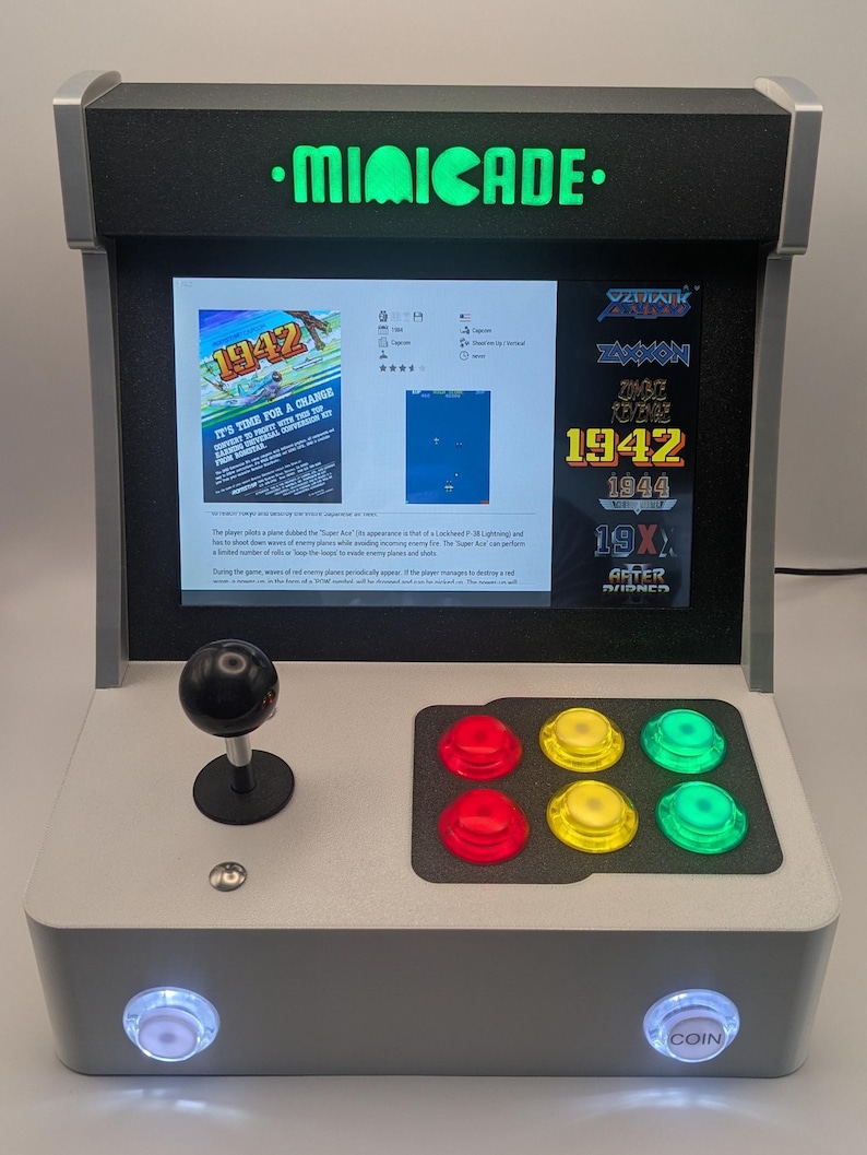 Minicade 2 Arcade - Custom Built Mini Bar Top Arcade. Silver and Galaxy ...