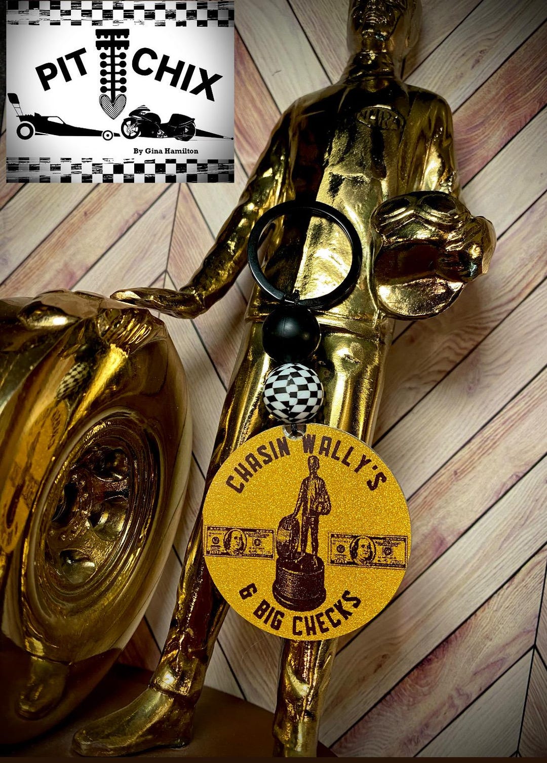 Wally Parks Keychain, Wally Hotrod Keychain, Wally Trophy Keychain Drag ...