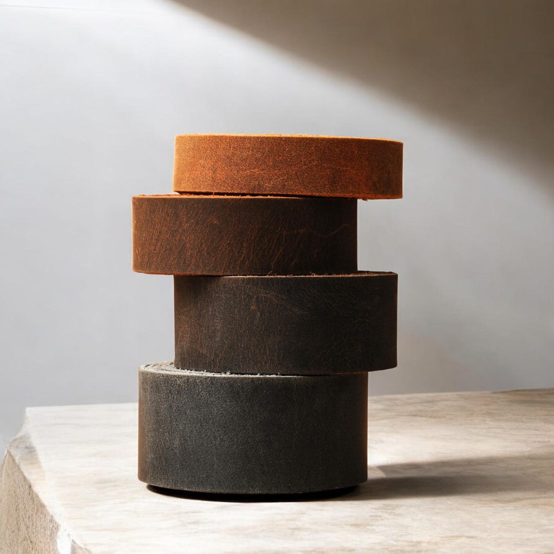 Full Grain Leather Strips for DIY Project, Blank Belt Strip, Leather ...