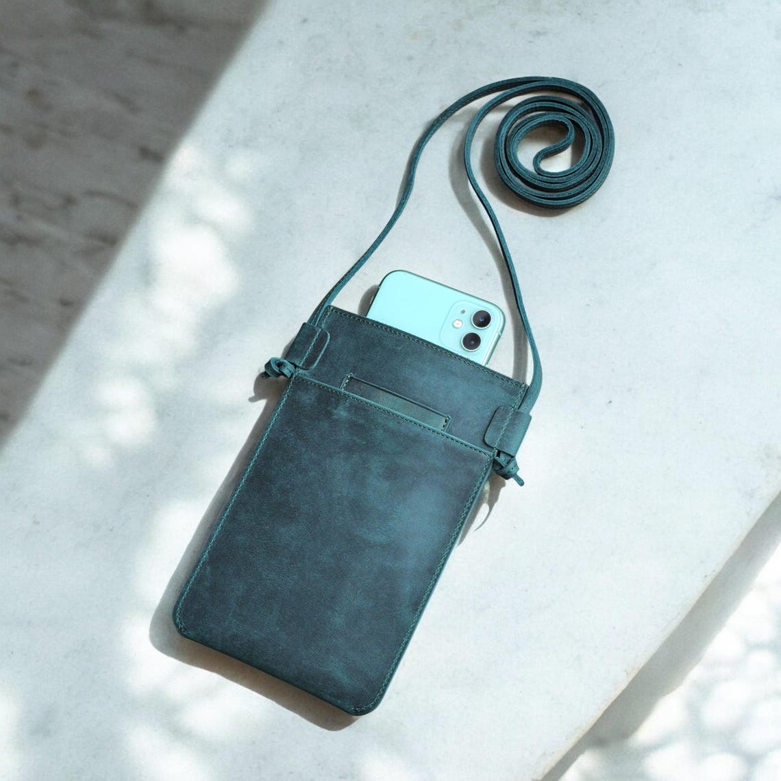 Personalized Crossbody Phone Bag, Handmade Crossbody Phone Purse ...