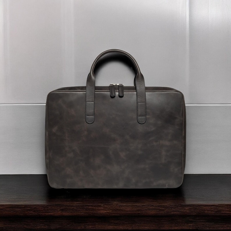 Personalized Leather Laptop Bag, Christmas Gift, MacBook Bag, Document ...