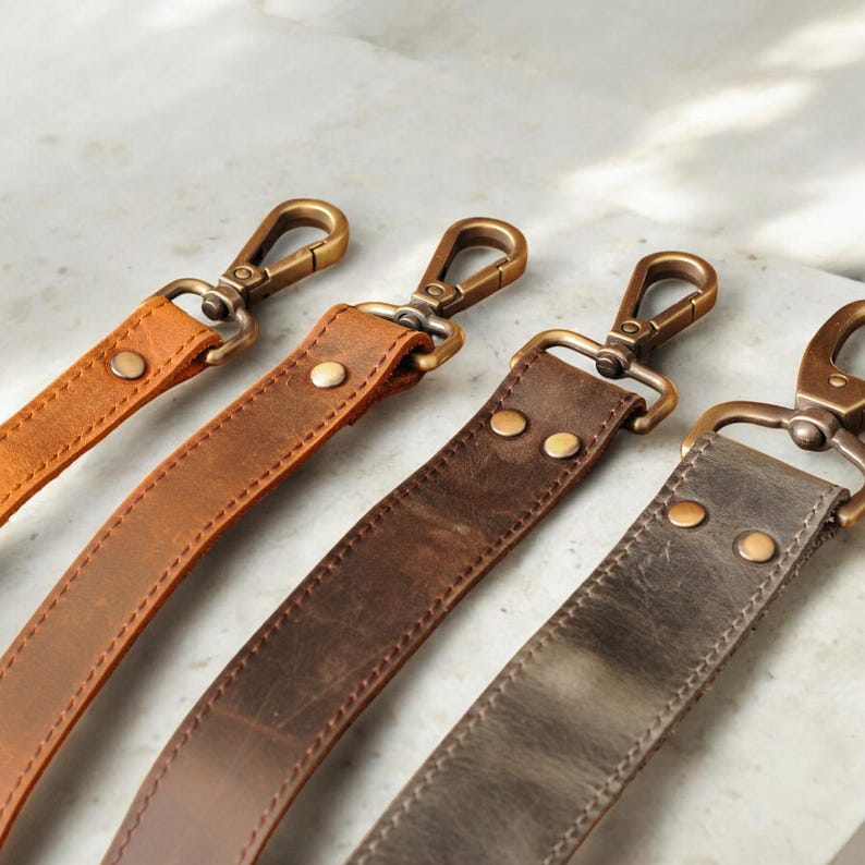 Personalized Leather Replacement Strap, Adjustable Shoulder Strap ...