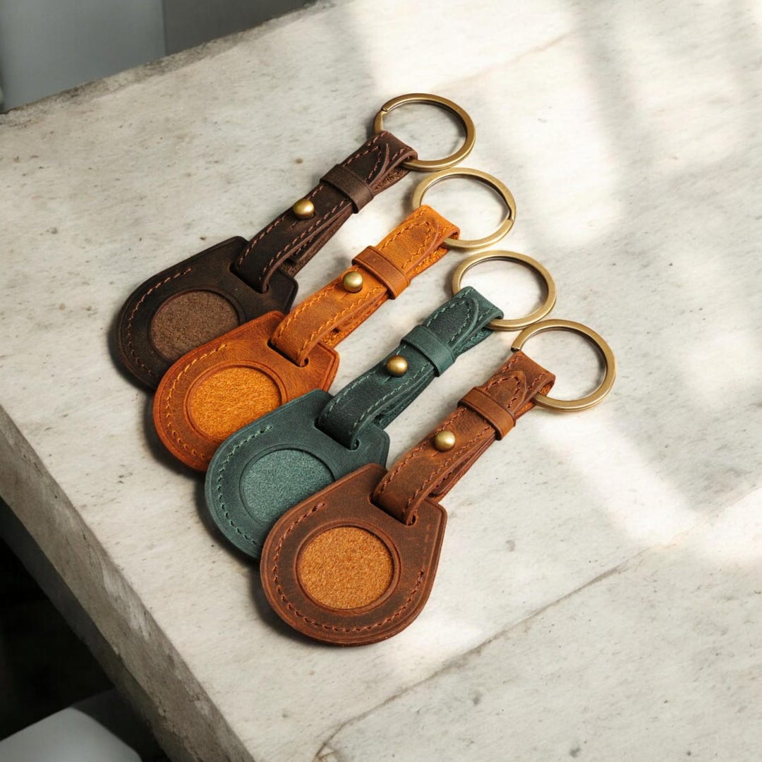 AirTag Leather Case, Personalized AirTag Holder, AirTag Holder, Custom ...